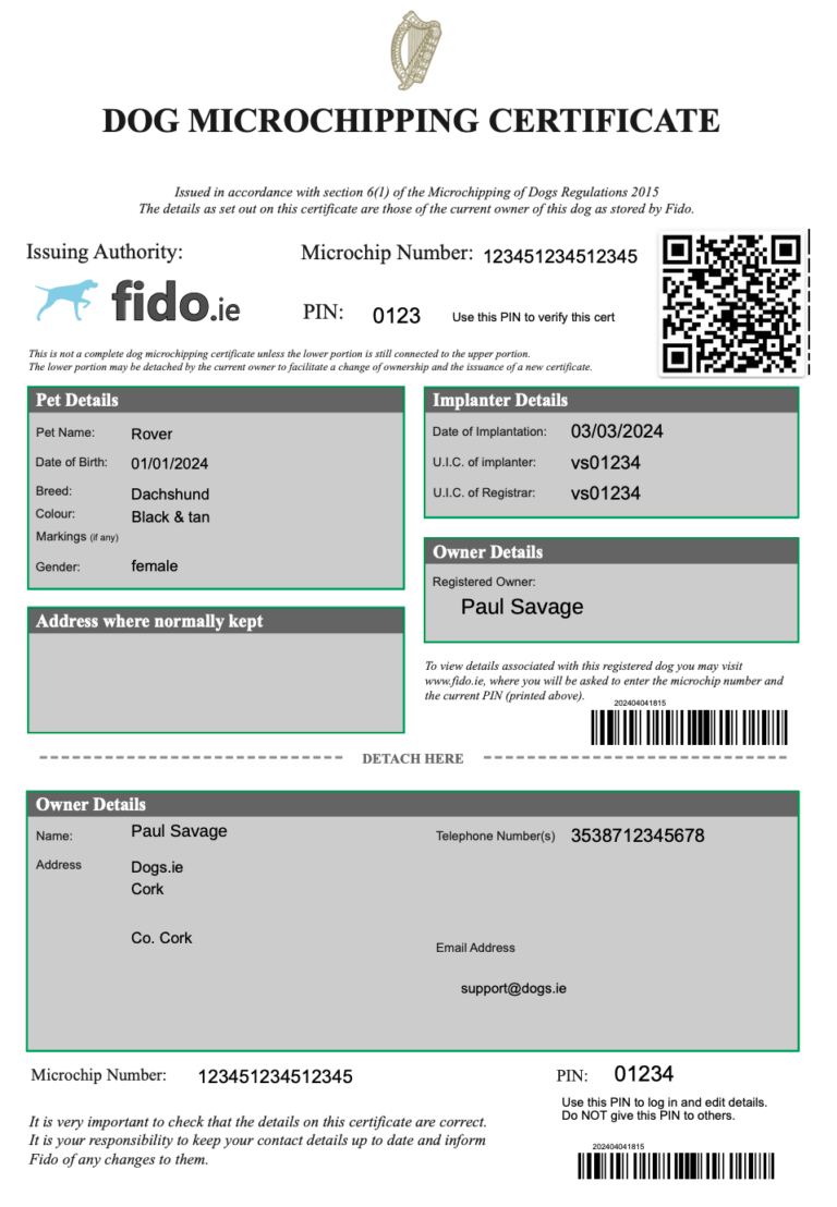 How to download your Fido Certificate – Dogs.ie Help